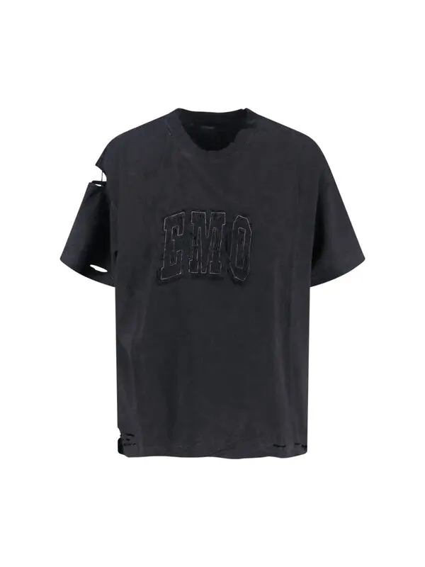 Balenciaga Distressed Oversized Graphic T-shirt