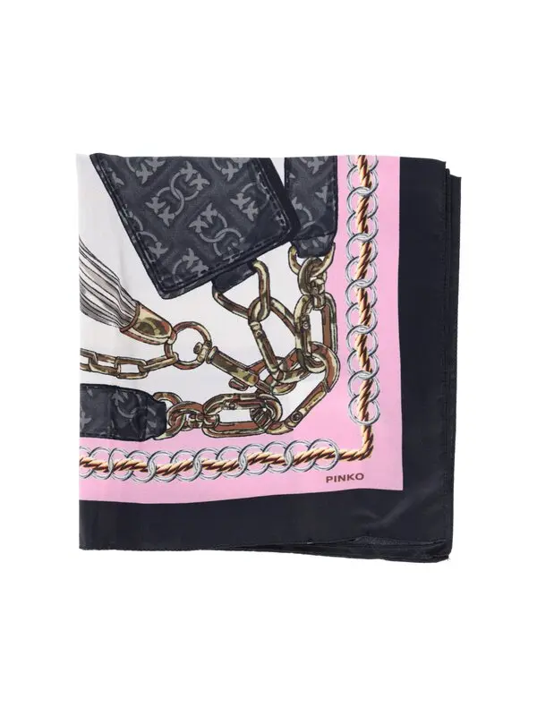 Pinko Luxurious Viscose-silk Scarf For - Pink
