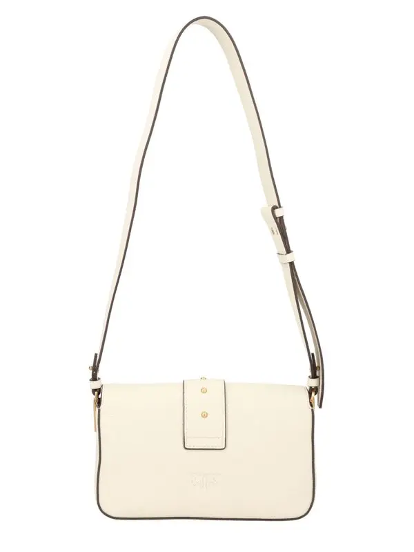 Pinko Leather Shoulder Bag - White