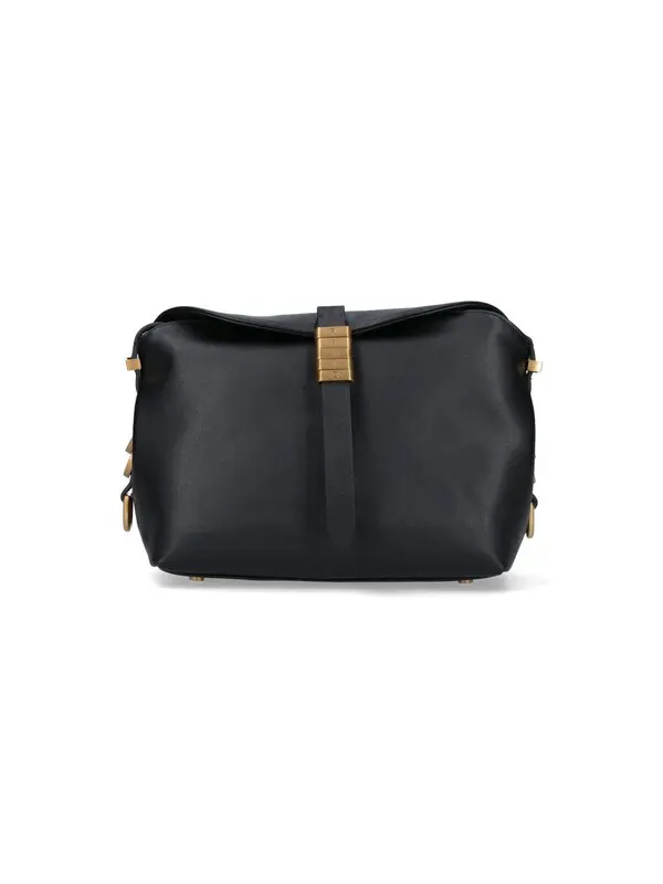 Pinko 100% Leather Crossbody Bag - Black