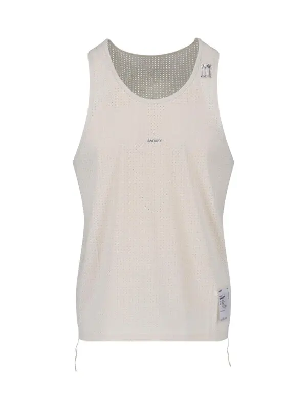 Satisfy Performance Stretch Tank Top - White
