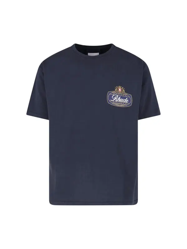Rhude 100% Cotton T-shirt - Black