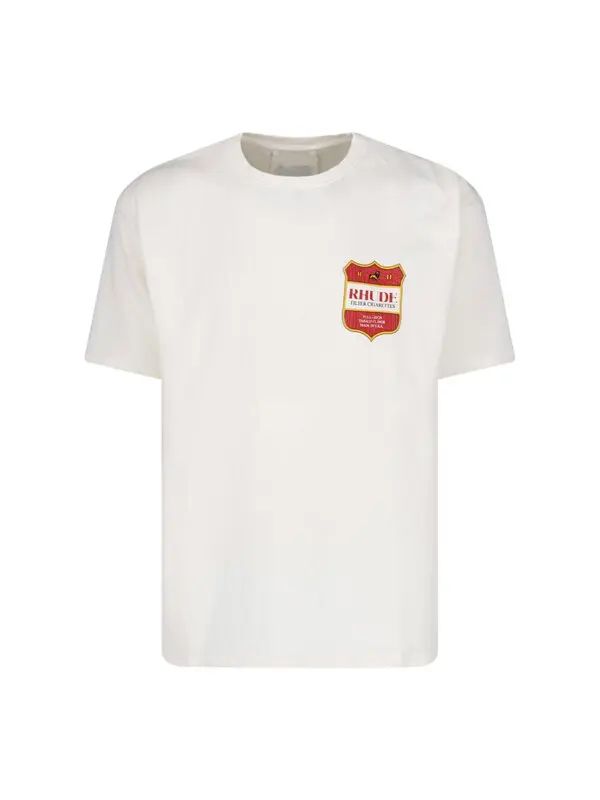 Rhude Graphic Cotton T-shirt - White