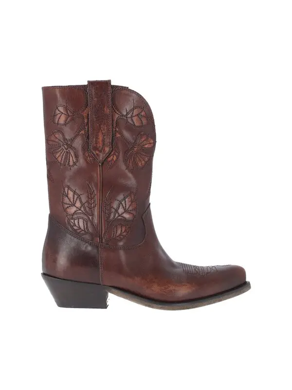 GOLDEN GOOSE Leather Boots - Brown