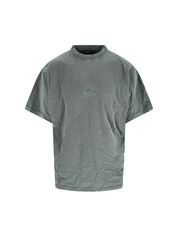 Balenciaga 100% Cotton Graphic T-shirt