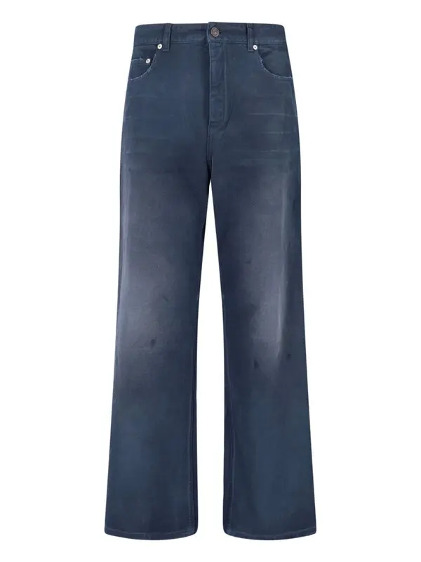 Balenciaga Wide-leg Denim Jeans - Blue