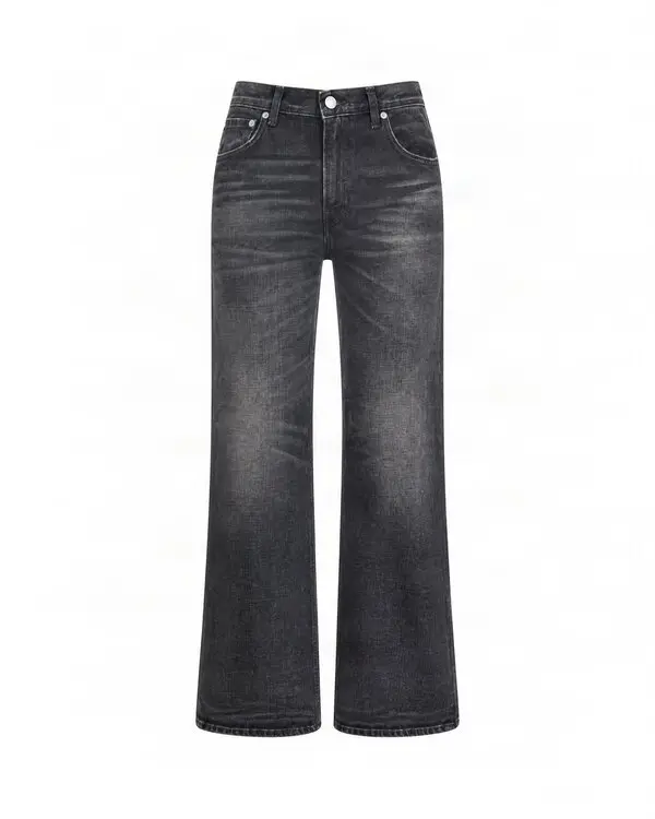 HAIKURE High-rise Flare Jeans - Hedwig Black