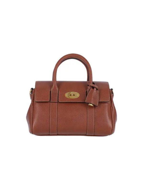 Mulberry Mini Leather Tote Bag - Brown