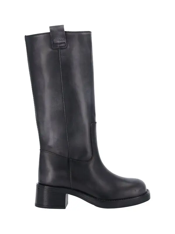 ALOHAS Premium Leather Knee-high Boots - Black