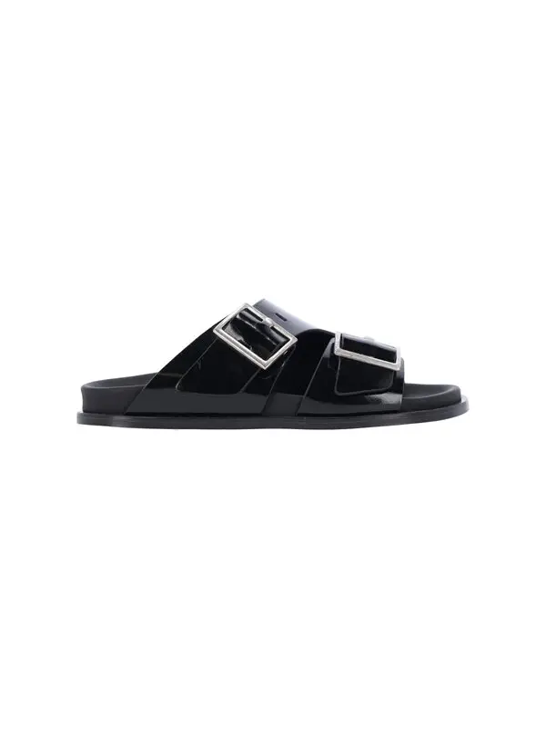 ALOHAS Buckled Slide Sandals