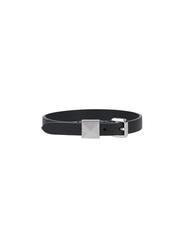 Valentino Garavani Brass Studded Bracelet - Black