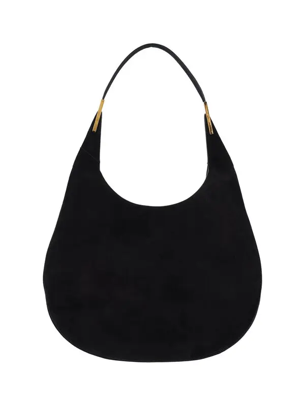 Savette Shoulder Bag In 100% Calf Leather - Black