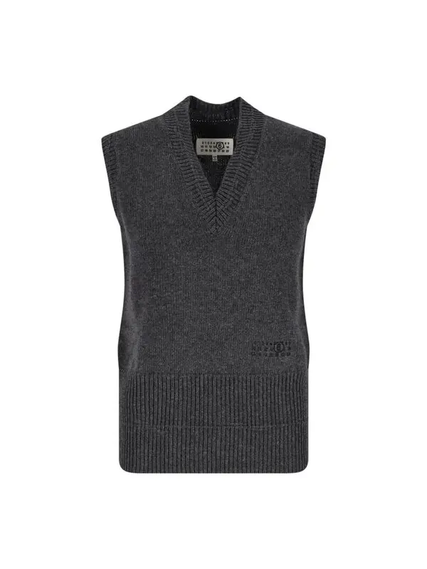 MAISON MARGIELA Sleeveless V-neck Knit Vest