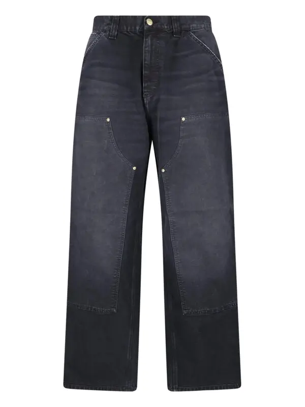 Carhartt Work In Progress Wide-leg Carpenter Jeans - Black