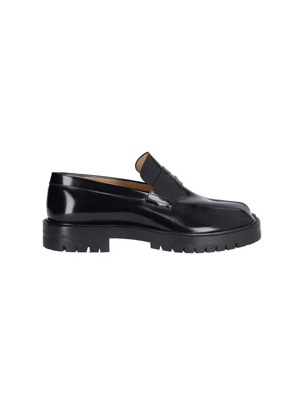 MAISON MARGIELA Bovine Leather Flat Shoes - Black