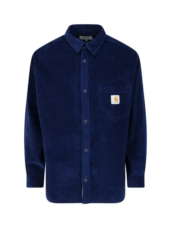Carhartt Work In Progress Corduroy Button-up Shirt - Blue