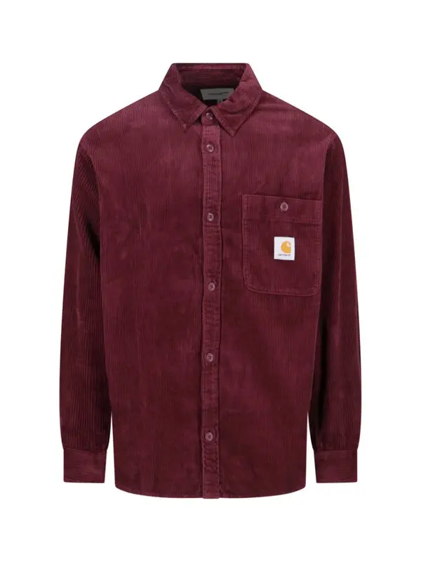 Carhartt Work In Progress Corduroy Button-up Shirt - Red