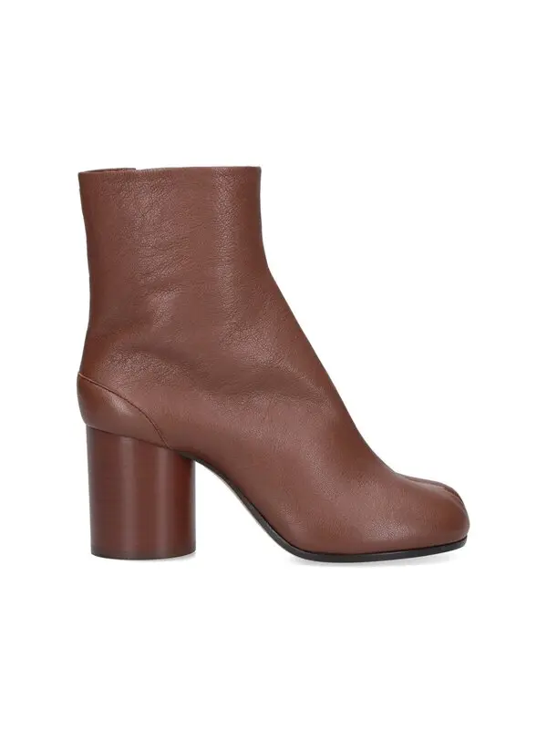 MAISON MARGIELA Ovine Leather Tabi Boots - Brown