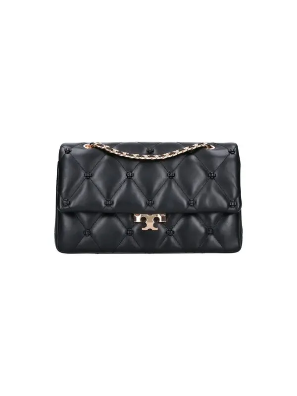Tory Burch Quilted Chain Shoulder Bag - Black