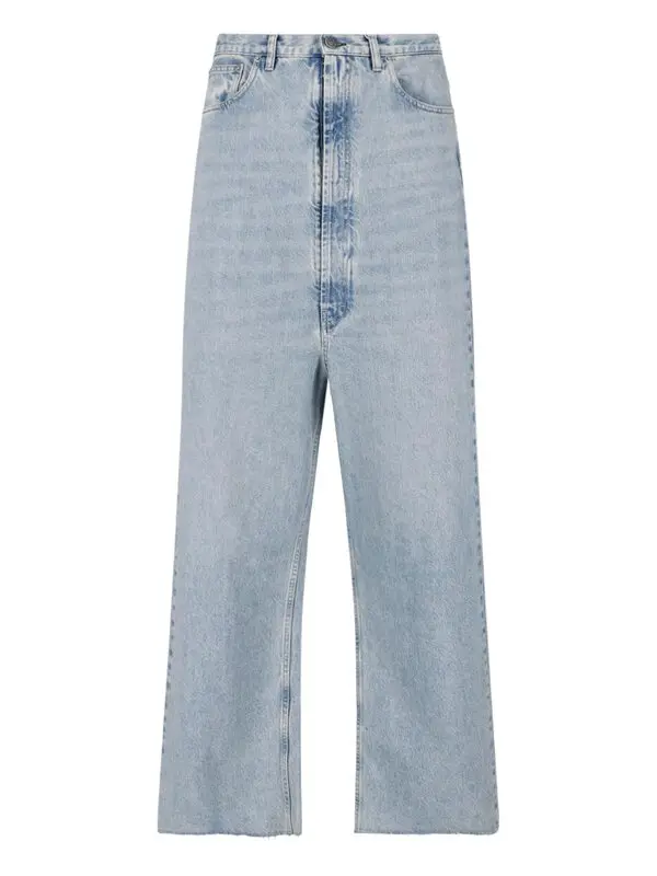 MAISON MARGIELA Cotton Denim Jeans With Pocket Lining - Blue