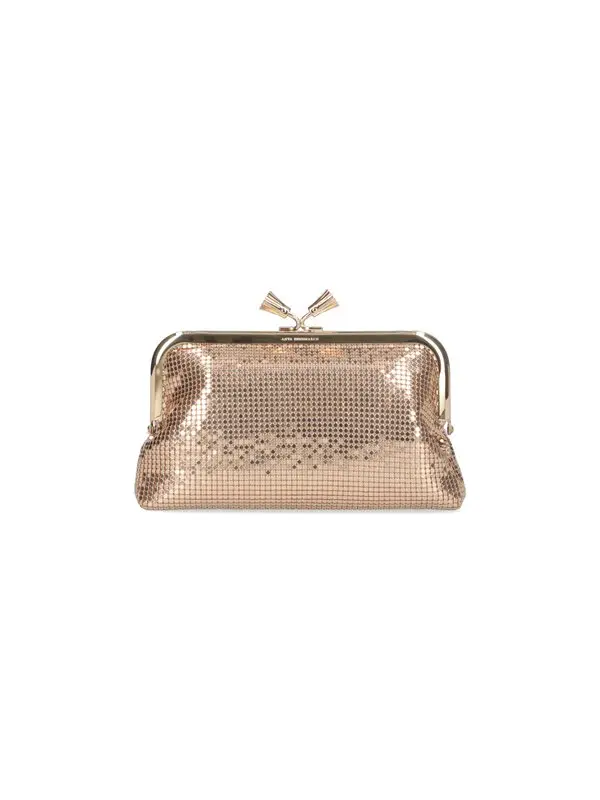 ANYA HINDMARCH Textile Bag With Clasp And Metal Chain Detail