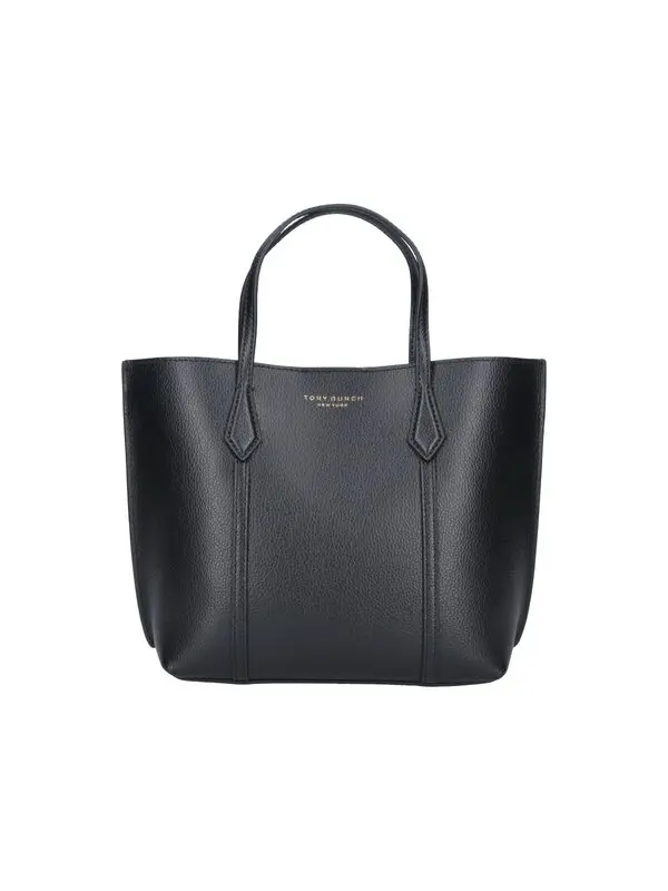 Tory Burch Leather Tote Bag - Black