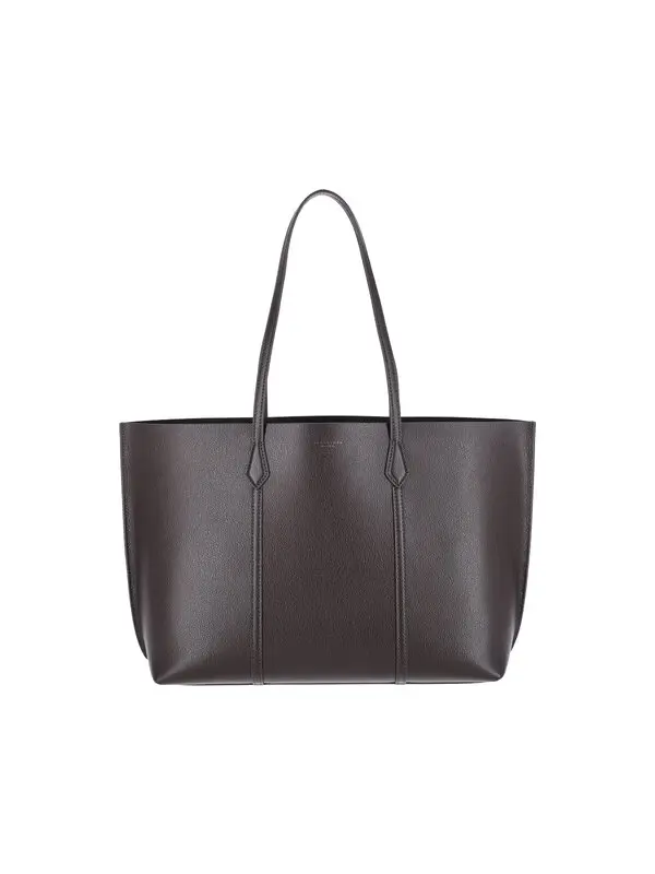 Tory Burch Pebbled Leather Tote Bag - Brown