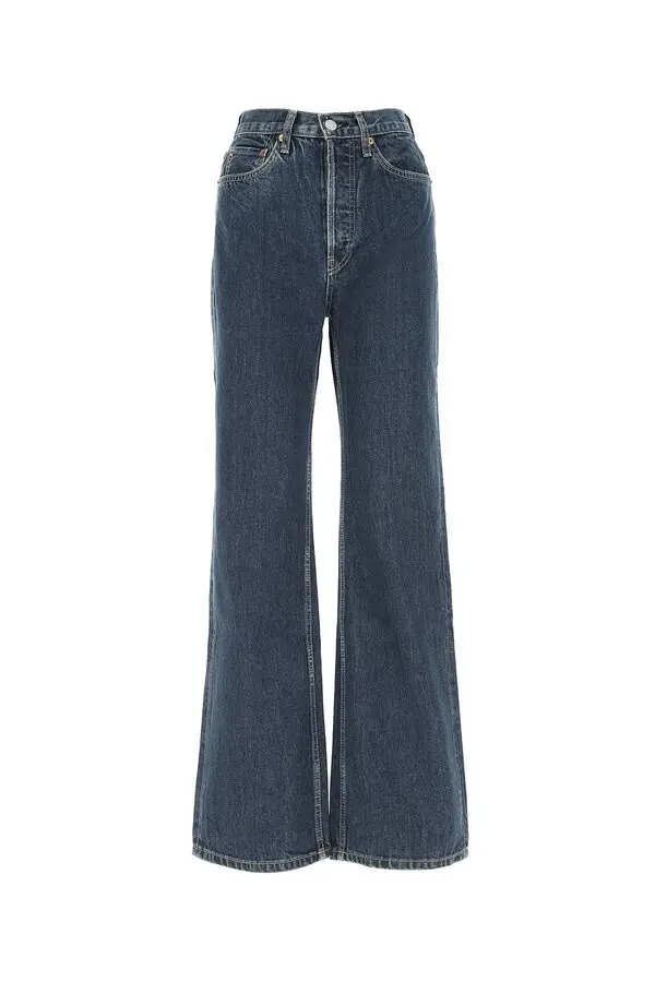 RE/DONE High-rise Flare Jeans - Rusticindigo