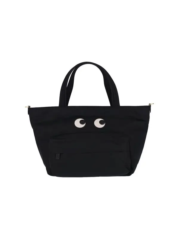 ANYA HINDMARCH Recycled Nylon & Leather Mini Bag - Black
