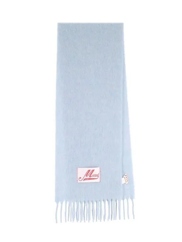 Marni Soft Alpaca Blend Scarf - Light Blue