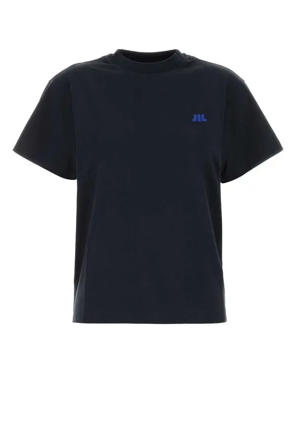 JIL SANDER Cotton Long Sleeve T-shirt - Blue