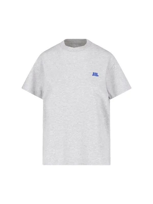 JIL SANDER 100% Cotton T-shirt - Grey