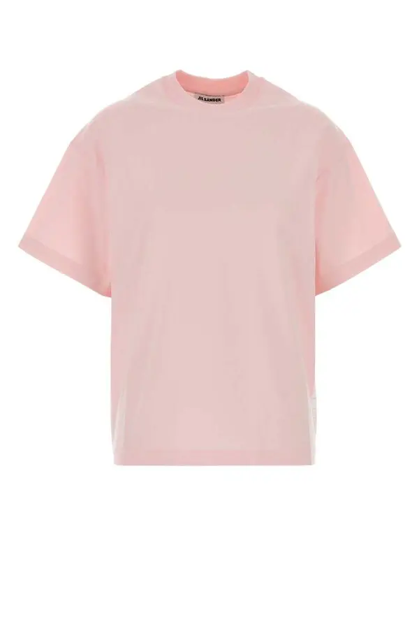 JIL SANDER 100% Cotton T-shirt - Pink
