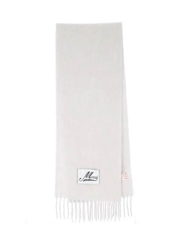 Marni Alpaca-blend Soft Scarf For - Grey