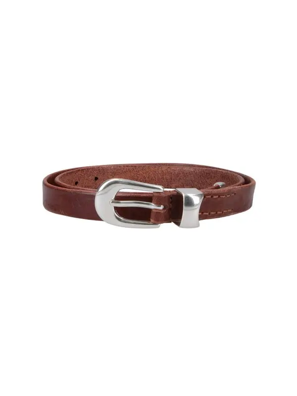 Our Legacy Premium % Cow Leather Belt - Brown
