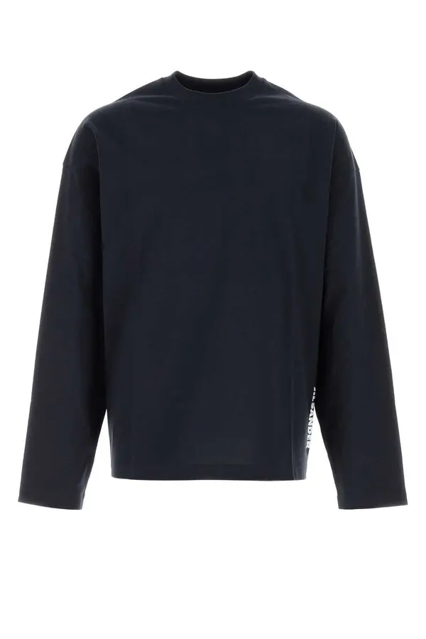 JIL SANDER 100% Cotton T-shirt - Blue