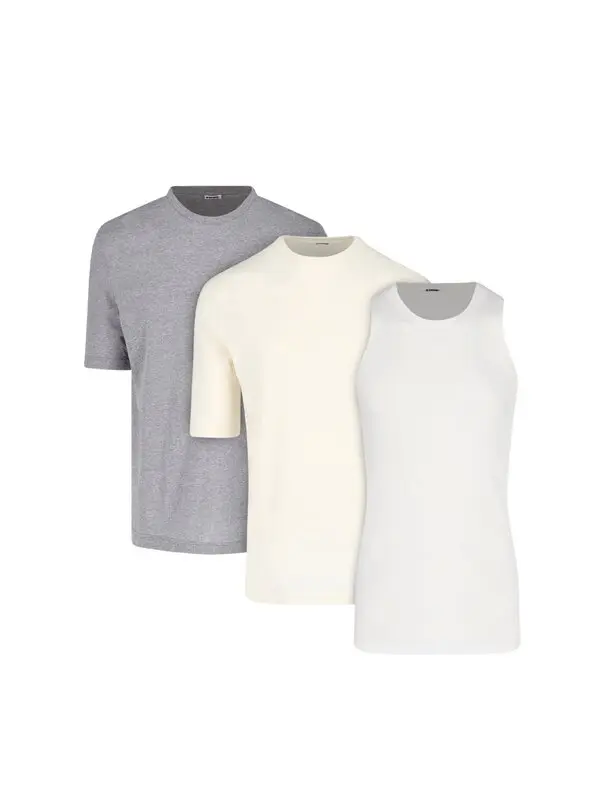 JIL SANDER 100% Cotton T-shirt - Multicolour