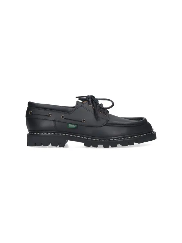 Paraboot Lug-sole Leather Boat Shoe