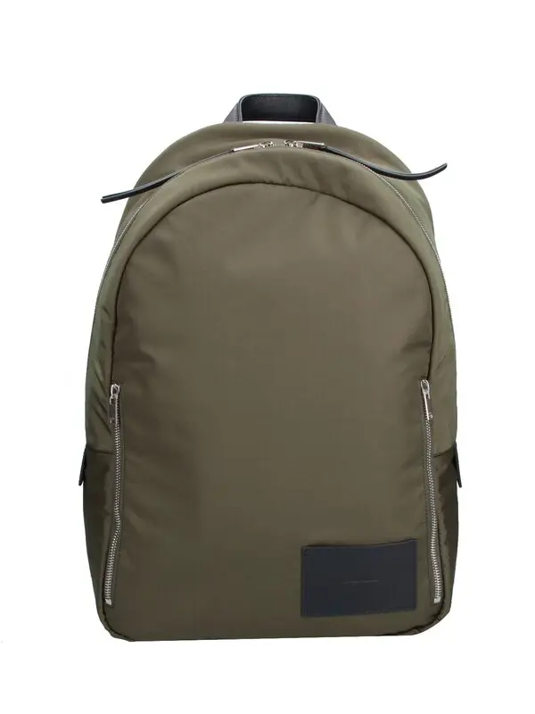 JIL SANDER Nylon Backpack With Front Zip Pockets - Green