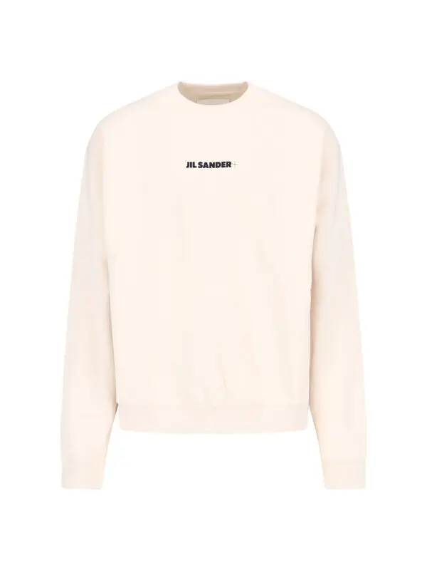 JIL SANDER Cotton Hoodie - White