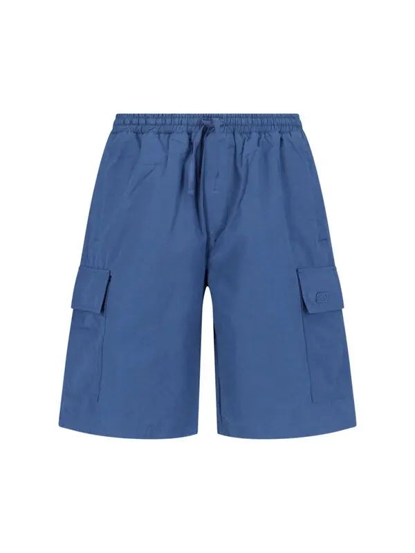 AUTRY Relaxed Cargo Shorts With Drawstring Waist - Blue