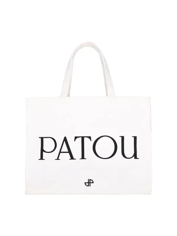 PATOU Logo Tote Bag - White