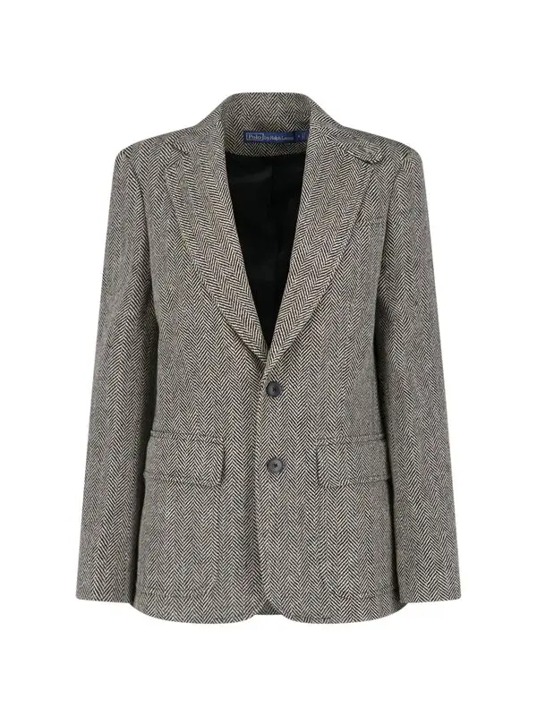 Polo Ralph Lauren Textured Linen-silk Wool Jacket