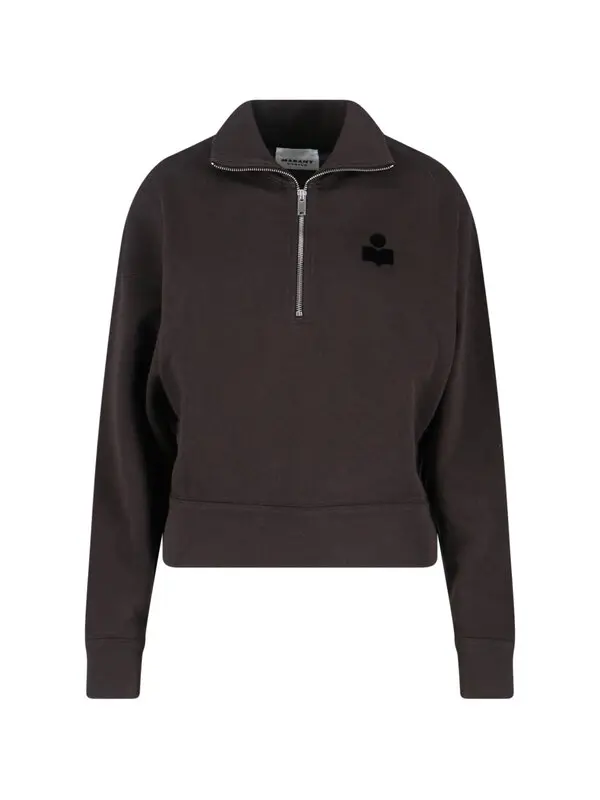 MARANT ETOILE Cotton-blend Flocked Rib Sweater