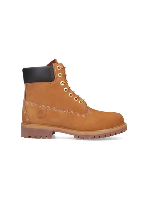 Timberland 100% Leather Lace-up Boots - Beige