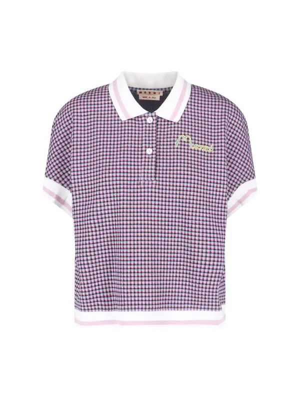 Marni Viscose Blend T-shirt With Stretch