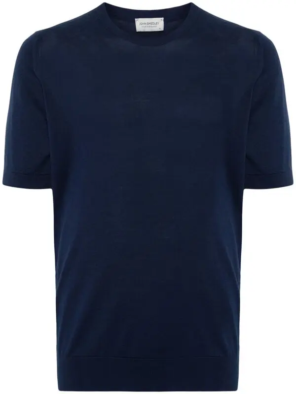 John Smedley Classic T-shirt For - Blue