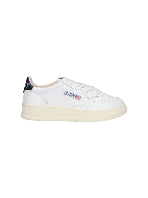 AUTRY Premium Leather Low-top Sneakers - White