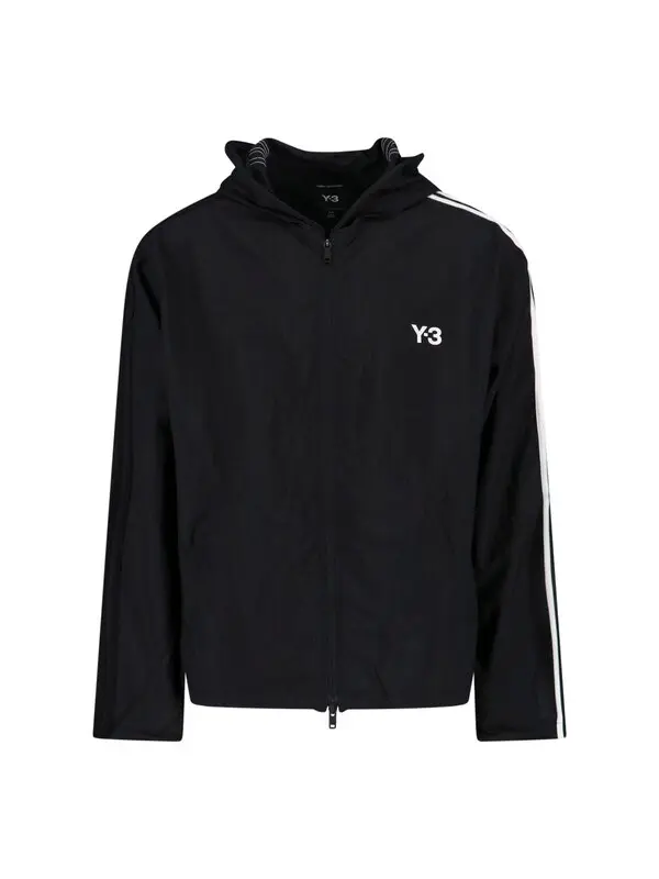 Y3 Polyamide Utility Jacket With Logo Detail - Black