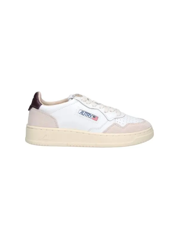 AUTRY Leather Lace-up Sneakers - White